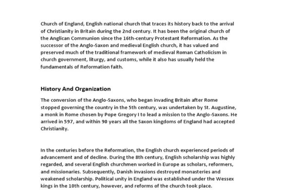 Who Was the Founder of Anglican Church? From Reformation to Modern ...