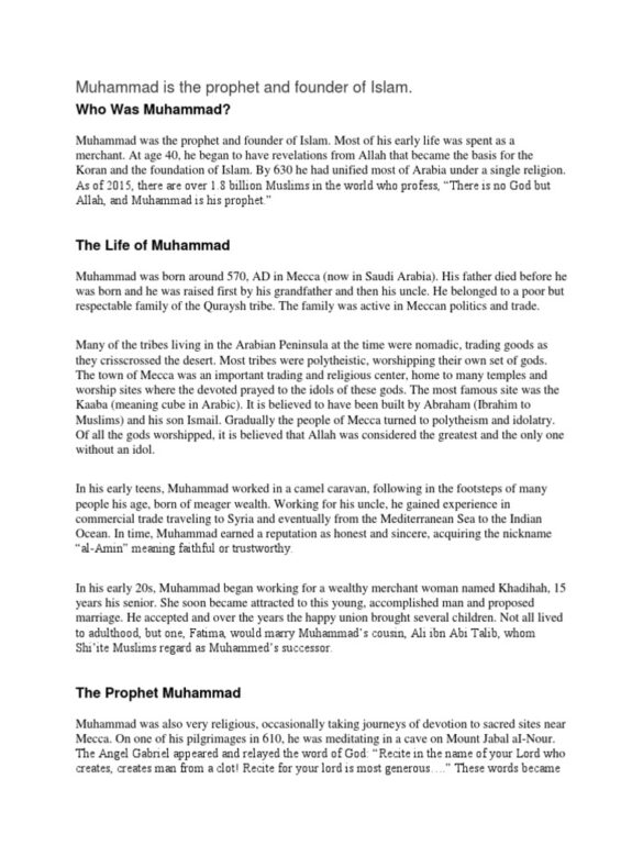 Who Is the Founder of Islam Religion? Prophet Muhammad’s Role in Faith ...